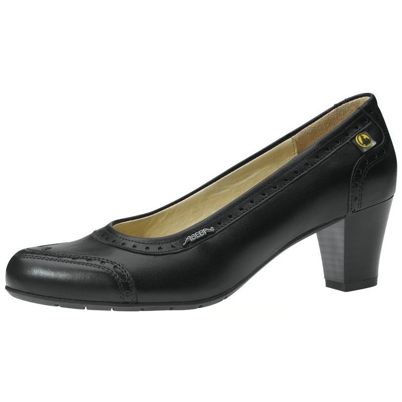 Chaussures femme cuir noir et doublure de veau, confortable
