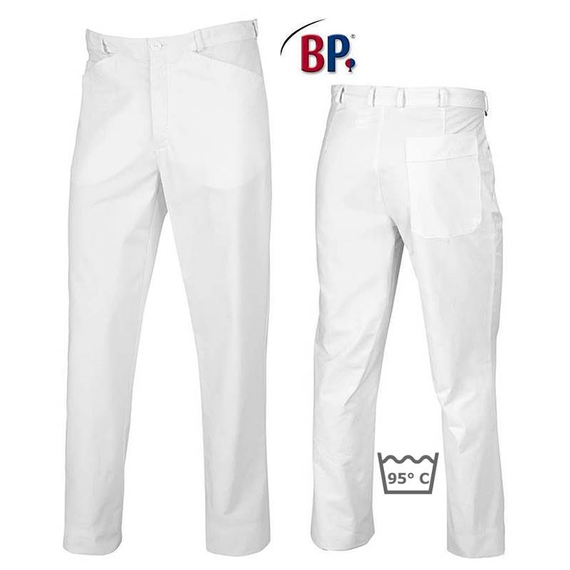 Jean Blanc Homme 100 Coton Peut Bouillir à 95°c Nombreuses Poches
