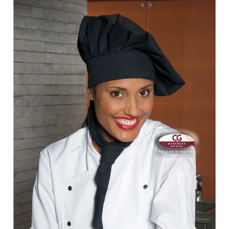 Toque chef cuisinier Fermeture facile par velcro Taille ajustable